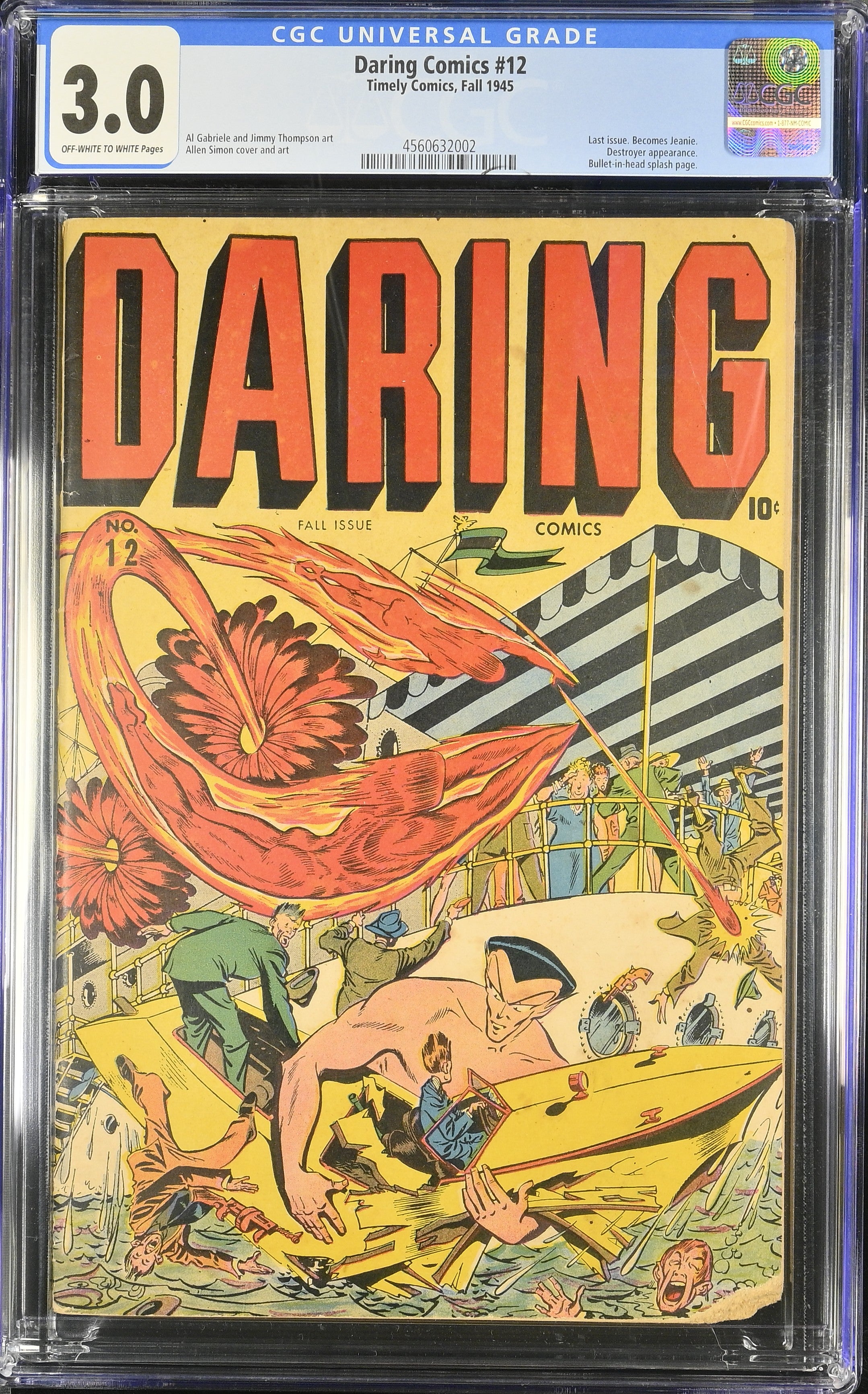 Daring Comics (1944 Timely) # 12 CGC