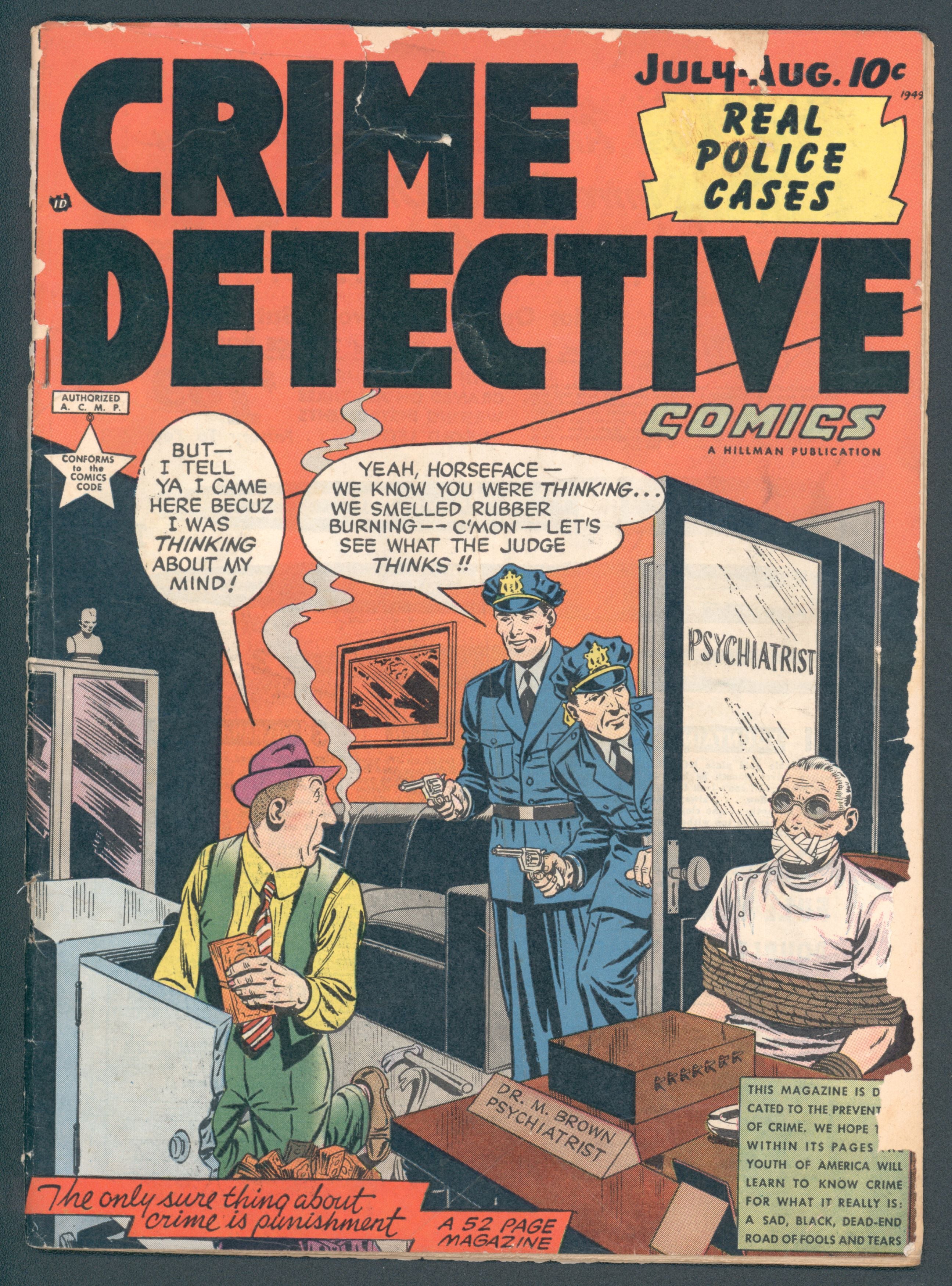 Crime Detective Comics Volume 1 (1948 Hillman) # 9 Raw