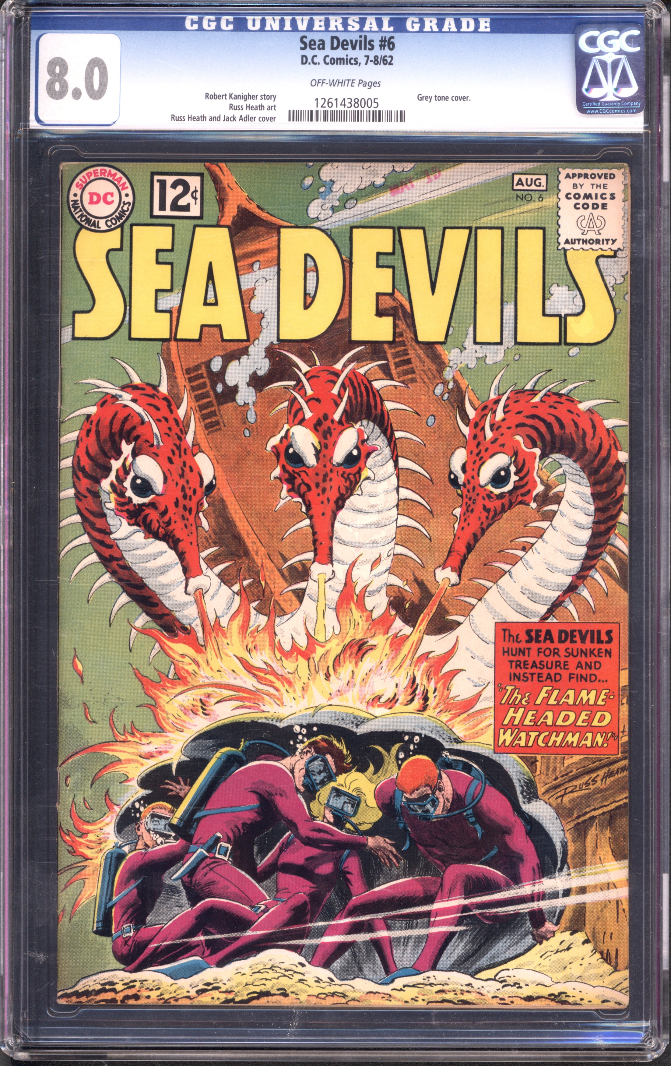 Sea Devils (1961 DC) # 6 CGC