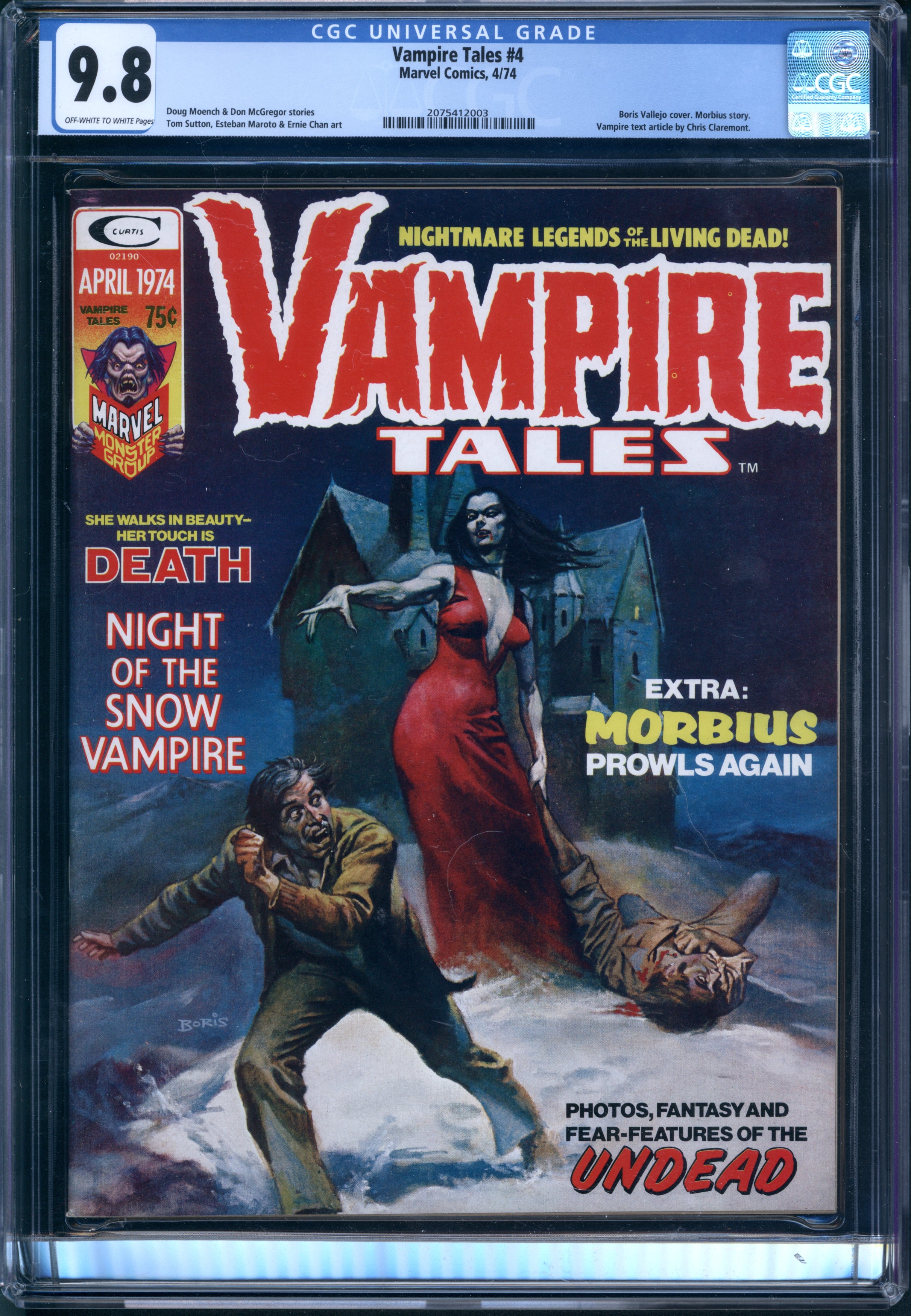 Vampire Tales (1974 Marvel) # 4 CGC