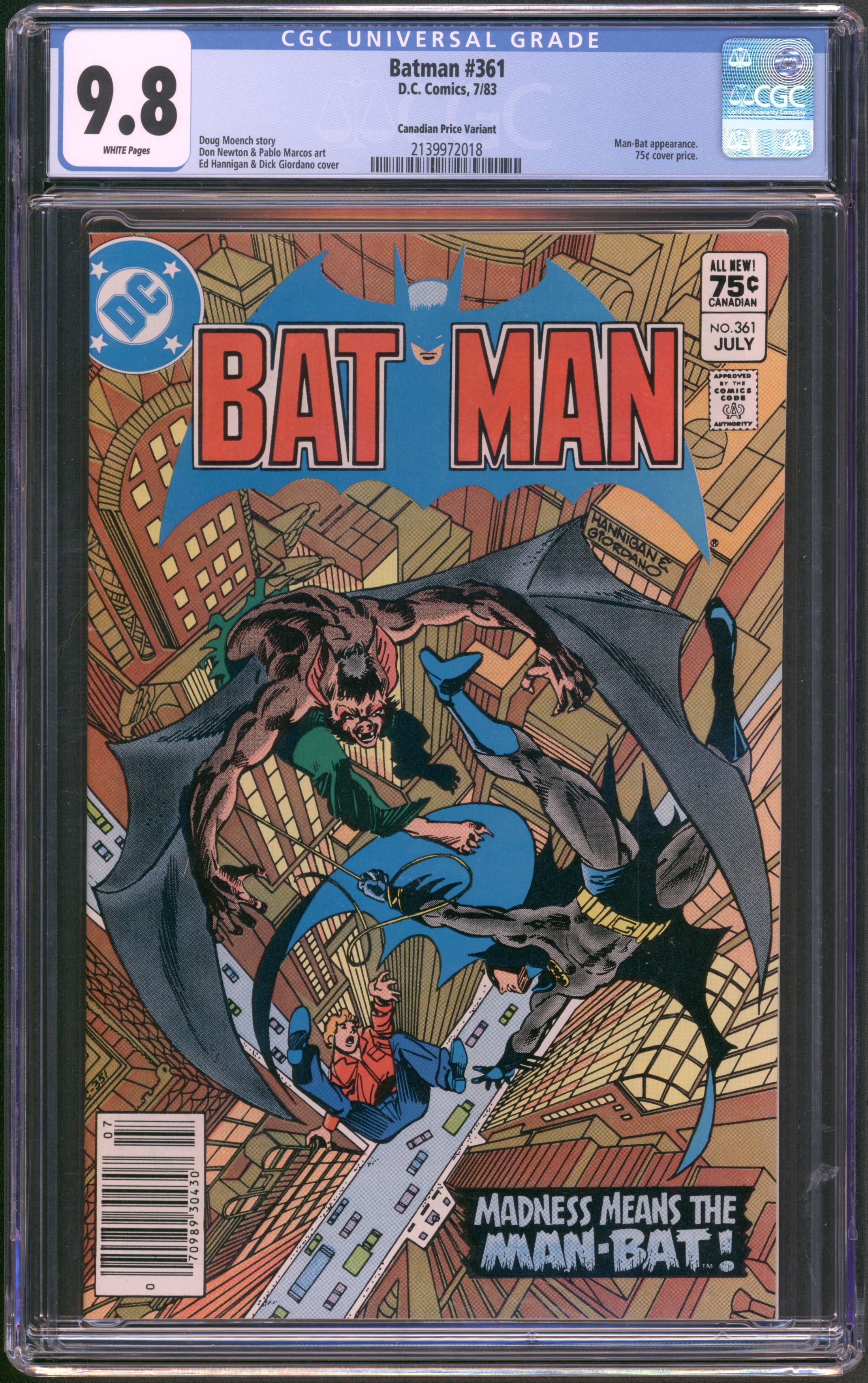 Batman (1940 1st Series DC) #361 CGC