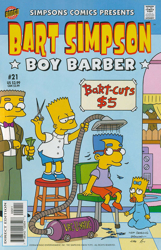 Simpsons Comics Presents Bart Simpson (2000 Bongo) # 21 Raw