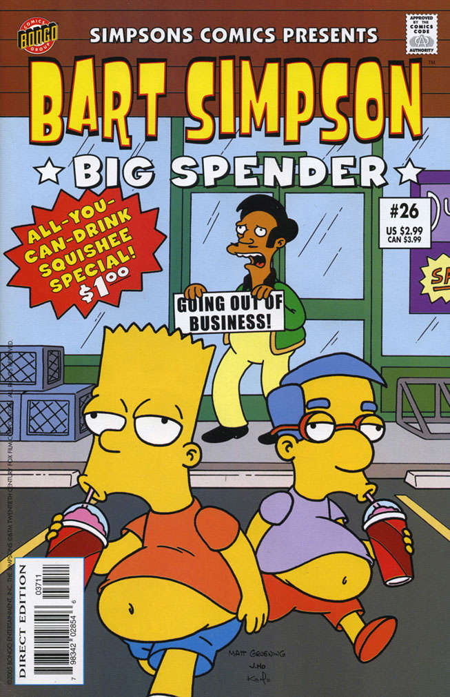Simpsons Comics Presents Bart Simpson (2000 Bongo) # 26 Raw