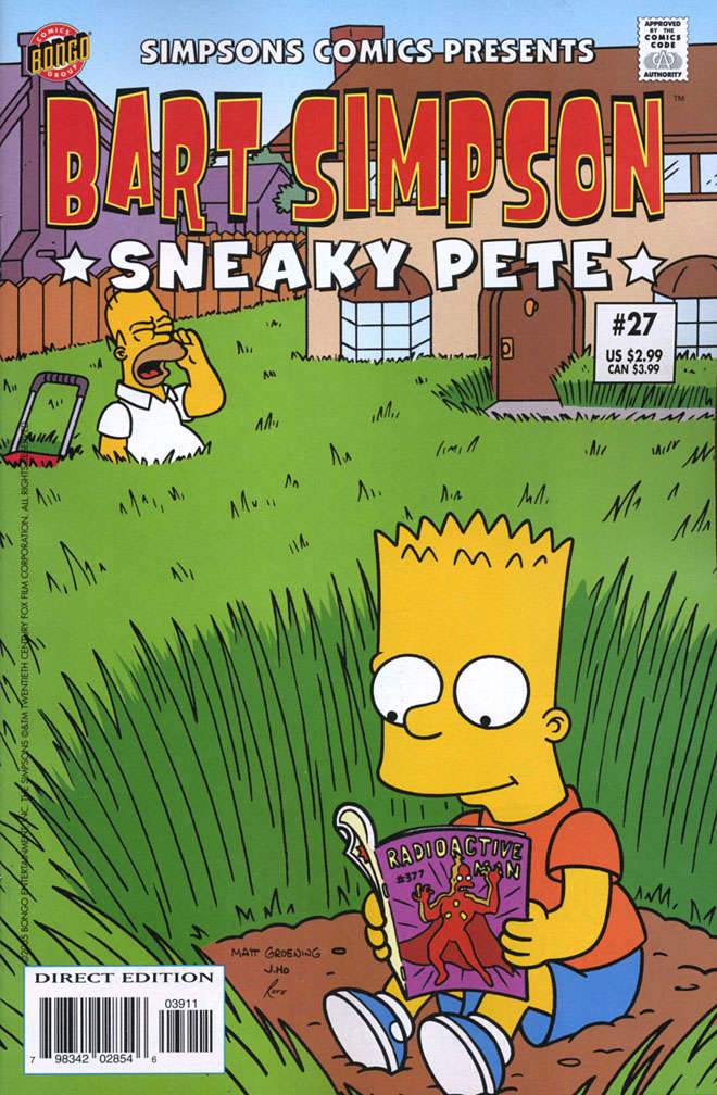 Simpsons Comics Presents Bart Simpson (2000 Bongo) # 27 Raw