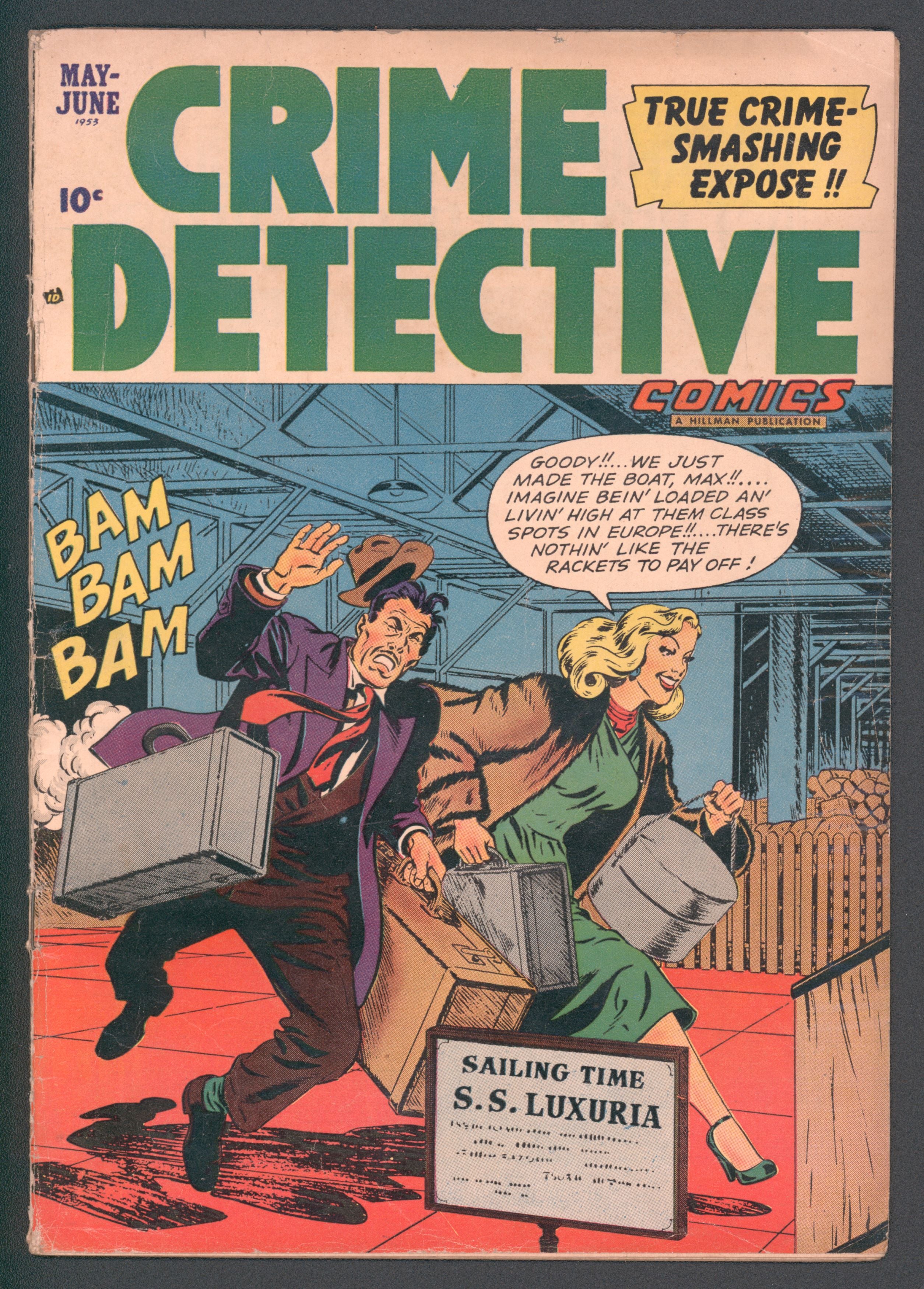 Crime Detective Comics Volume 3 (1952 Hillman) # 8 Raw