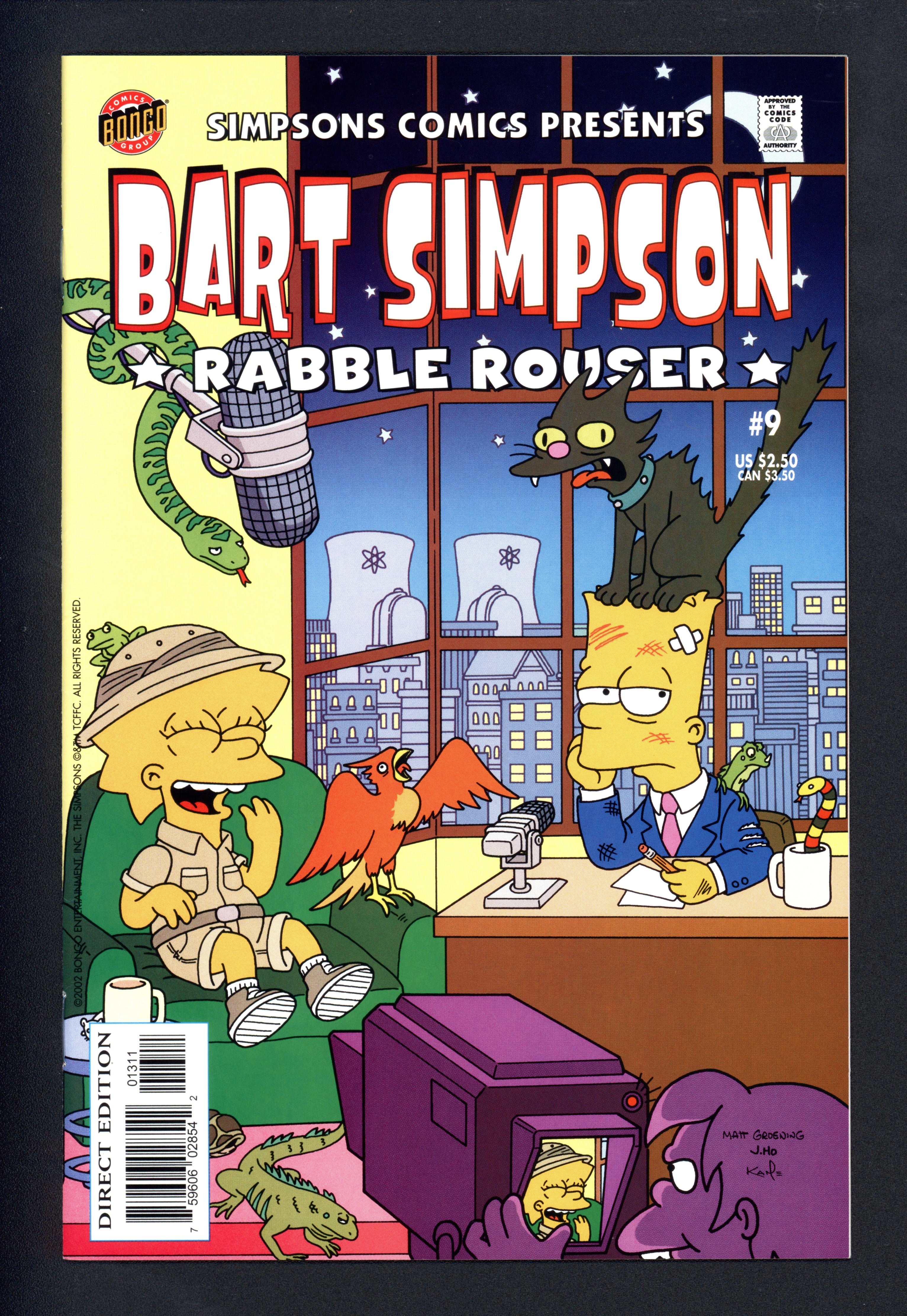 Simpsons Comics Presents Bart Simpson (2000 Bongo) # 9 Raw