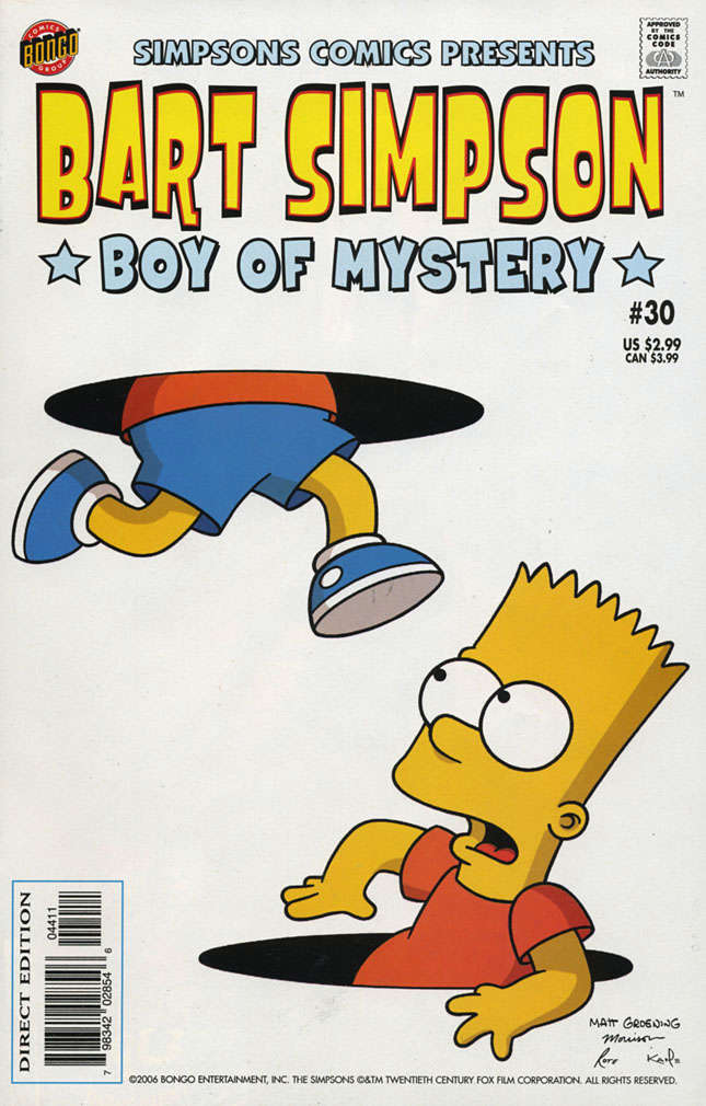 Simpsons Comics Presents Bart Simpson (2000 Bongo) # 30 Raw
