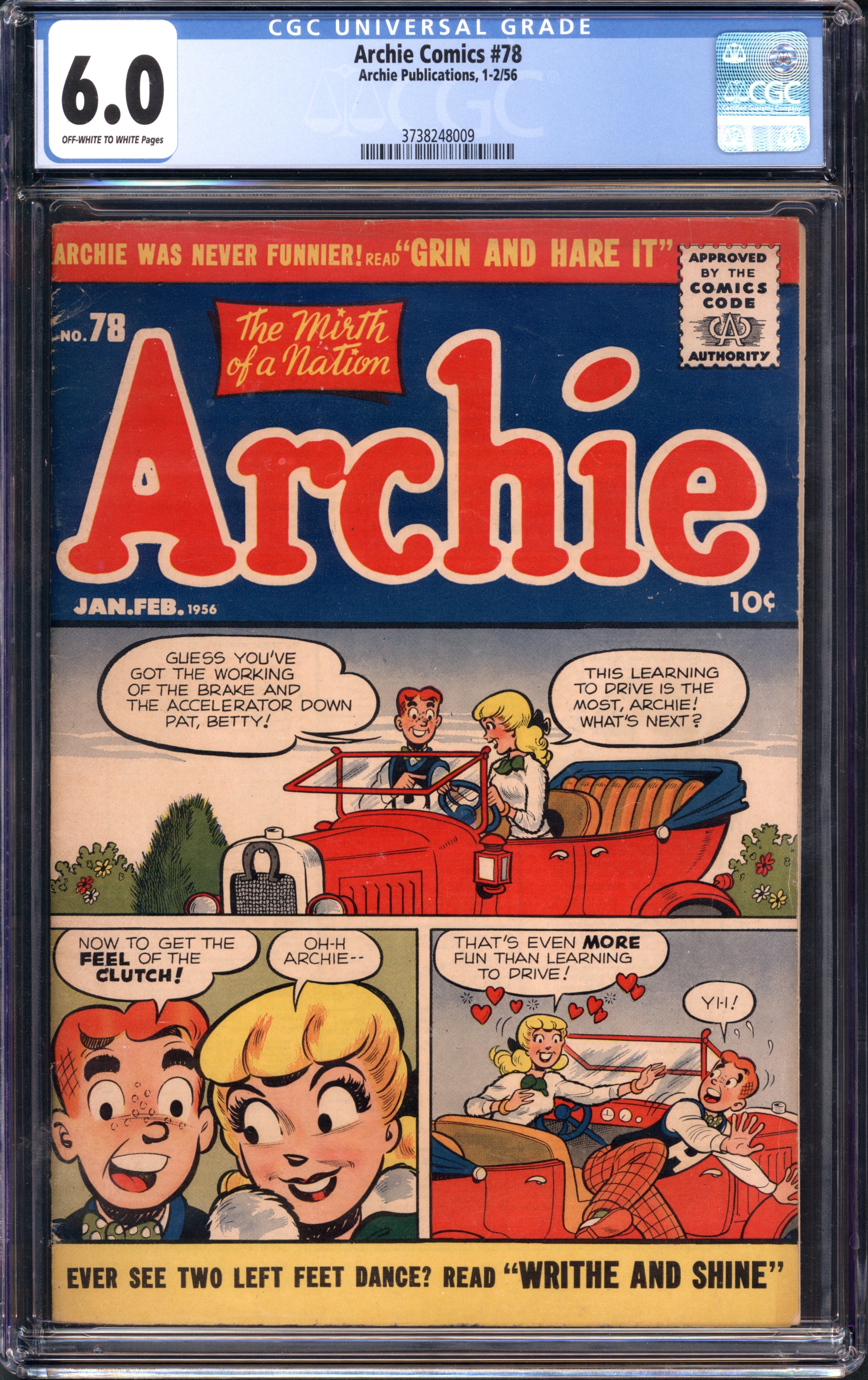 Archie (1943 Archie) # 78 CGC