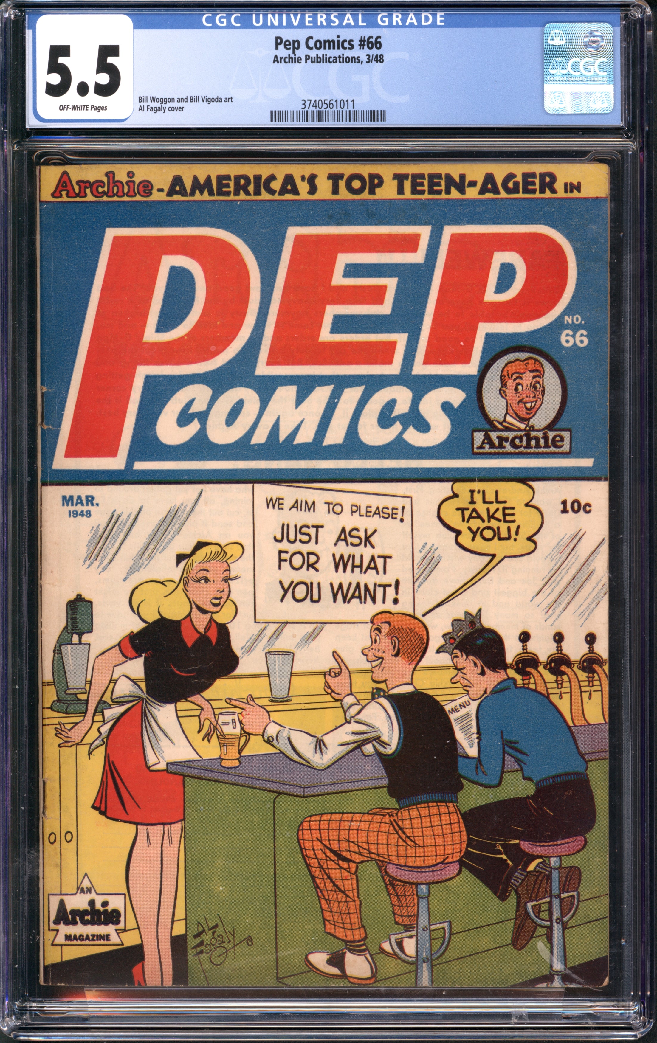 Pep Comics (1940 Archie) # 66 CGC