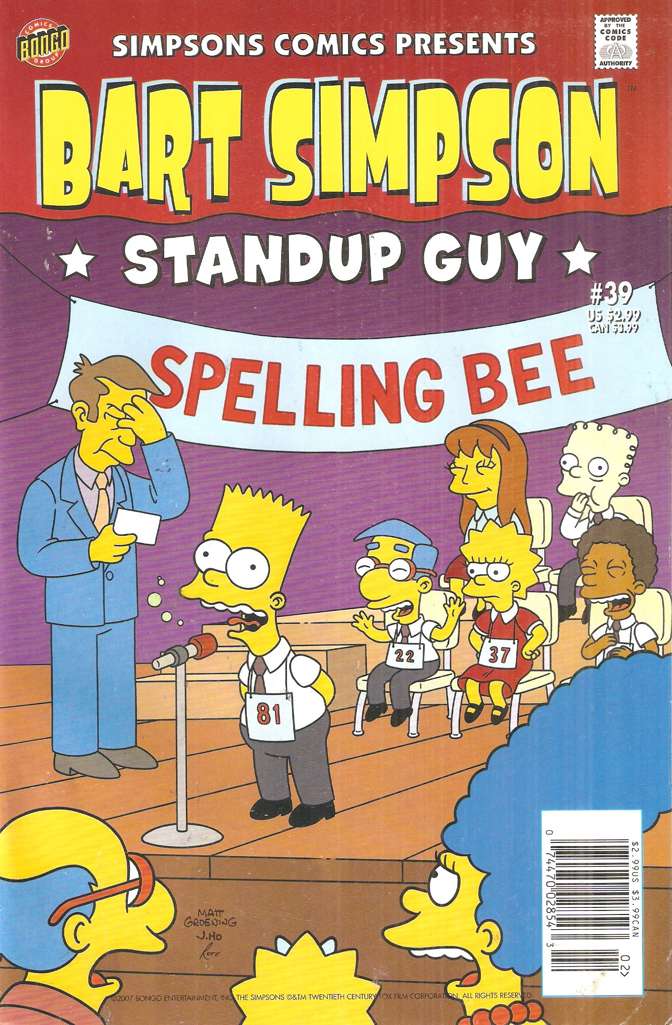 Simpsons Comics Presents Bart Simpson (2000 Bongo) # 39 Raw