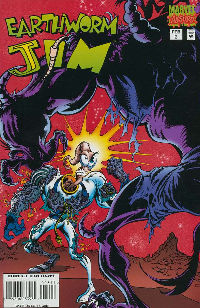 Earthworm Jim (1995 Marvel) # 3 Raw
