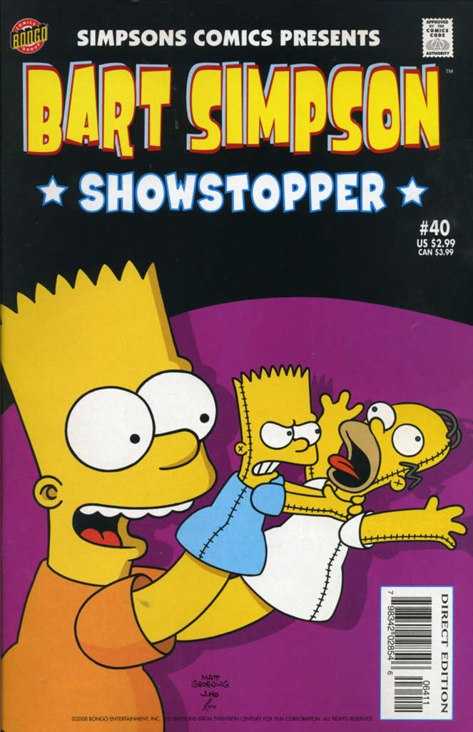 Simpsons Comics Presents Bart Simpson (2000 Bongo) # 40 Raw