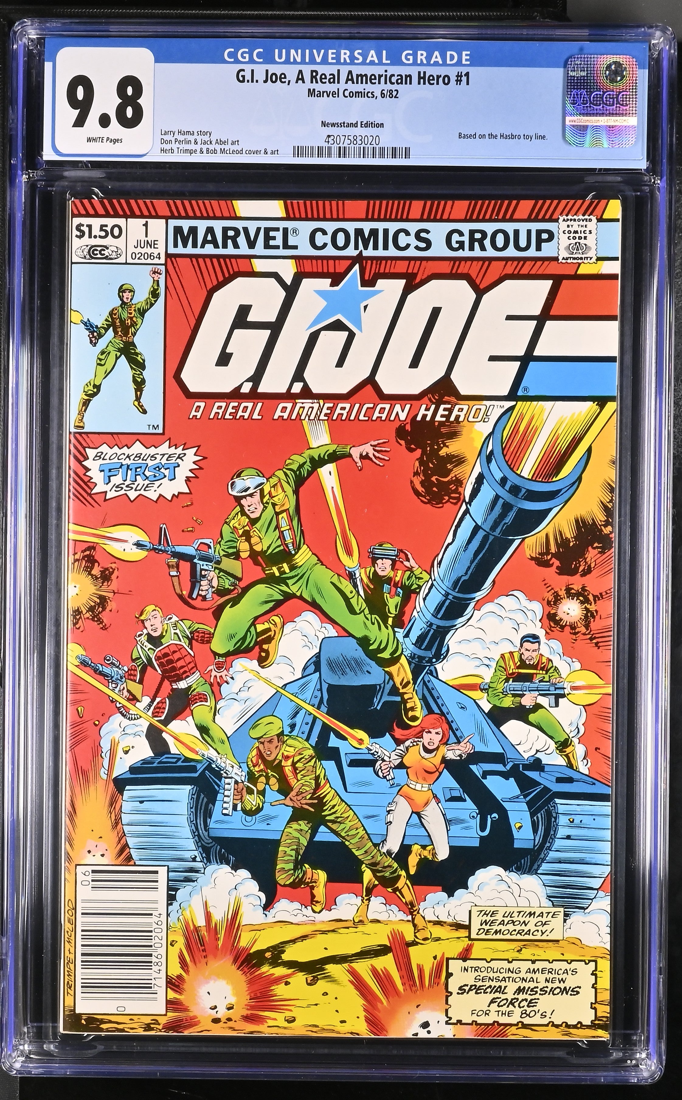 GI Joe (1982 Marvel) # 1 CGC