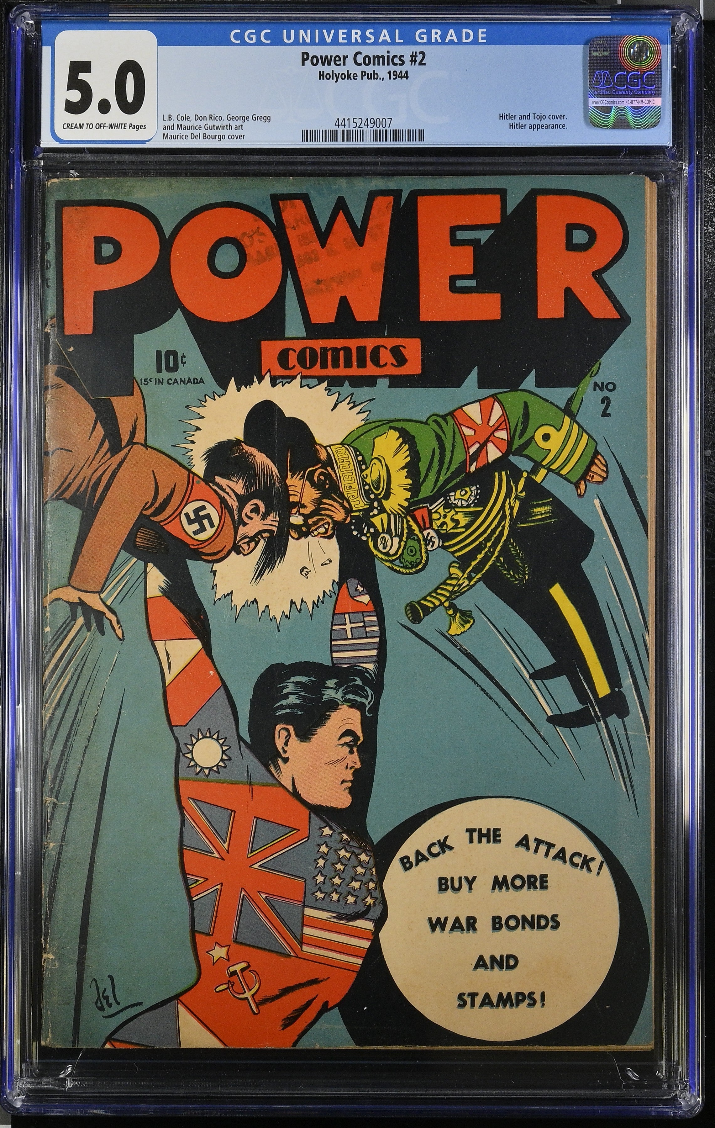 Power Comics (1944 Holyoke) # 2 CGC