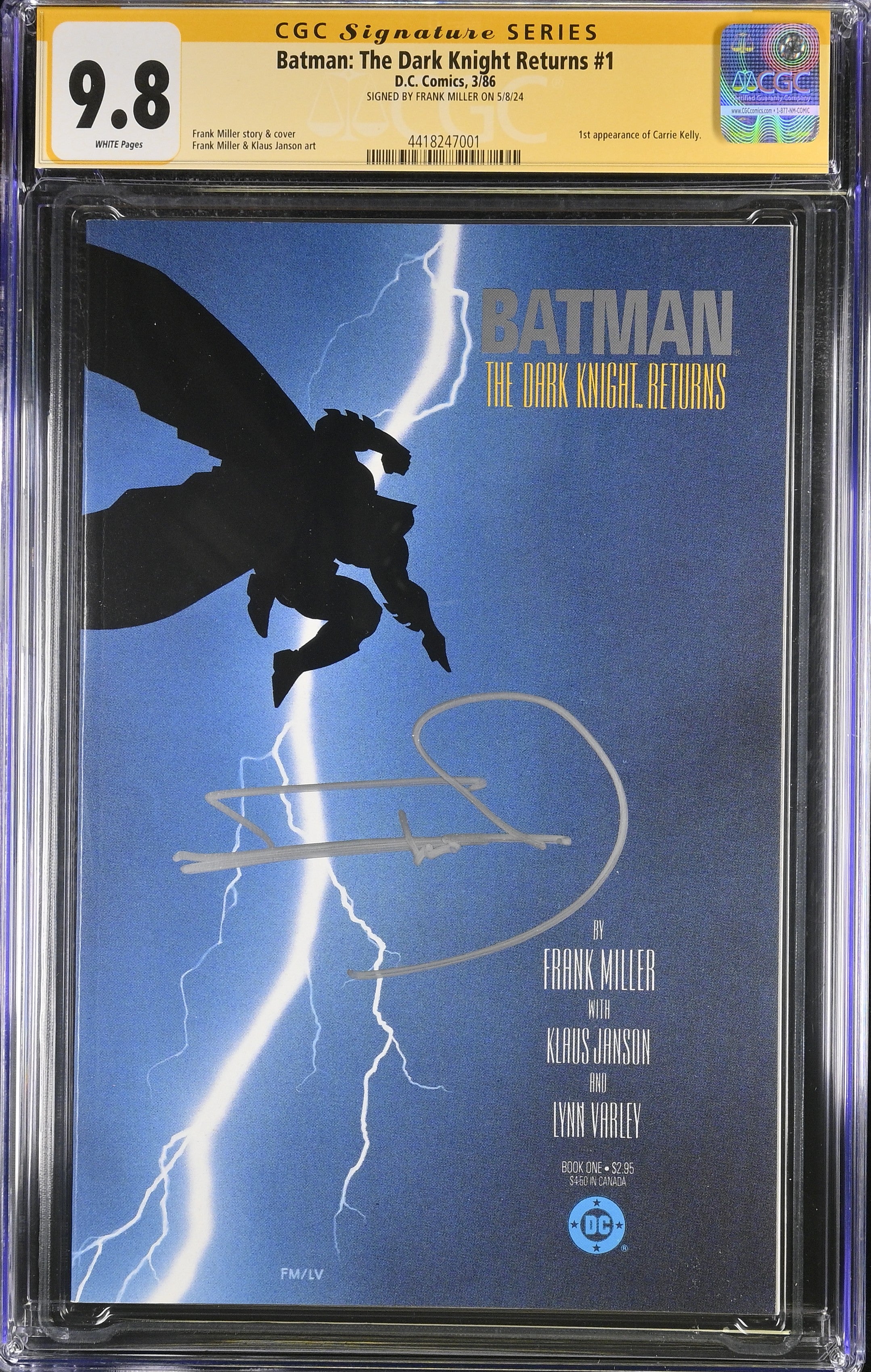 Batman: The Dark Knight Returns (1986 DC) # 1 CGC Signature Series