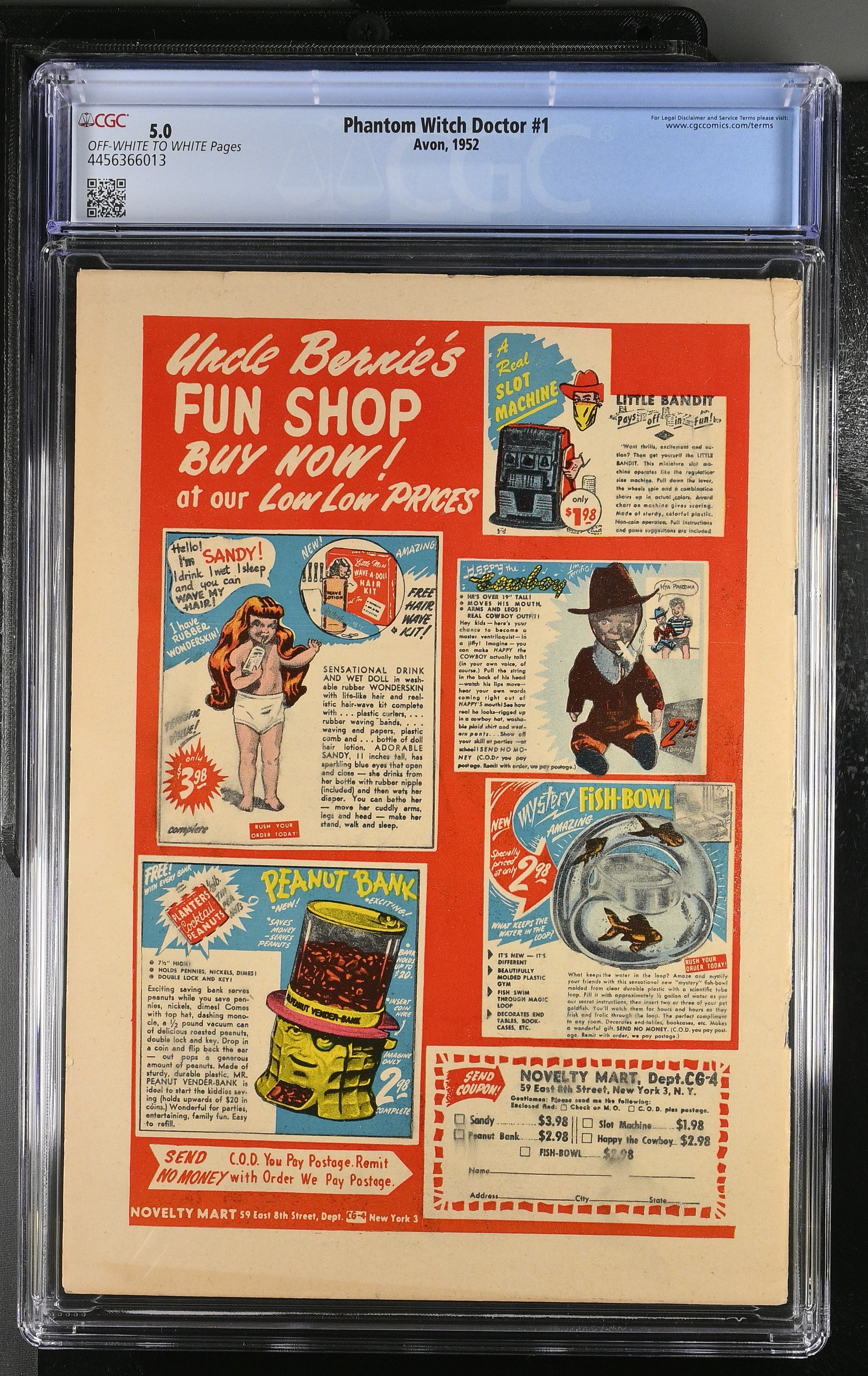 Phantom Witch Doctor (1952 Avon) # 1 CGC