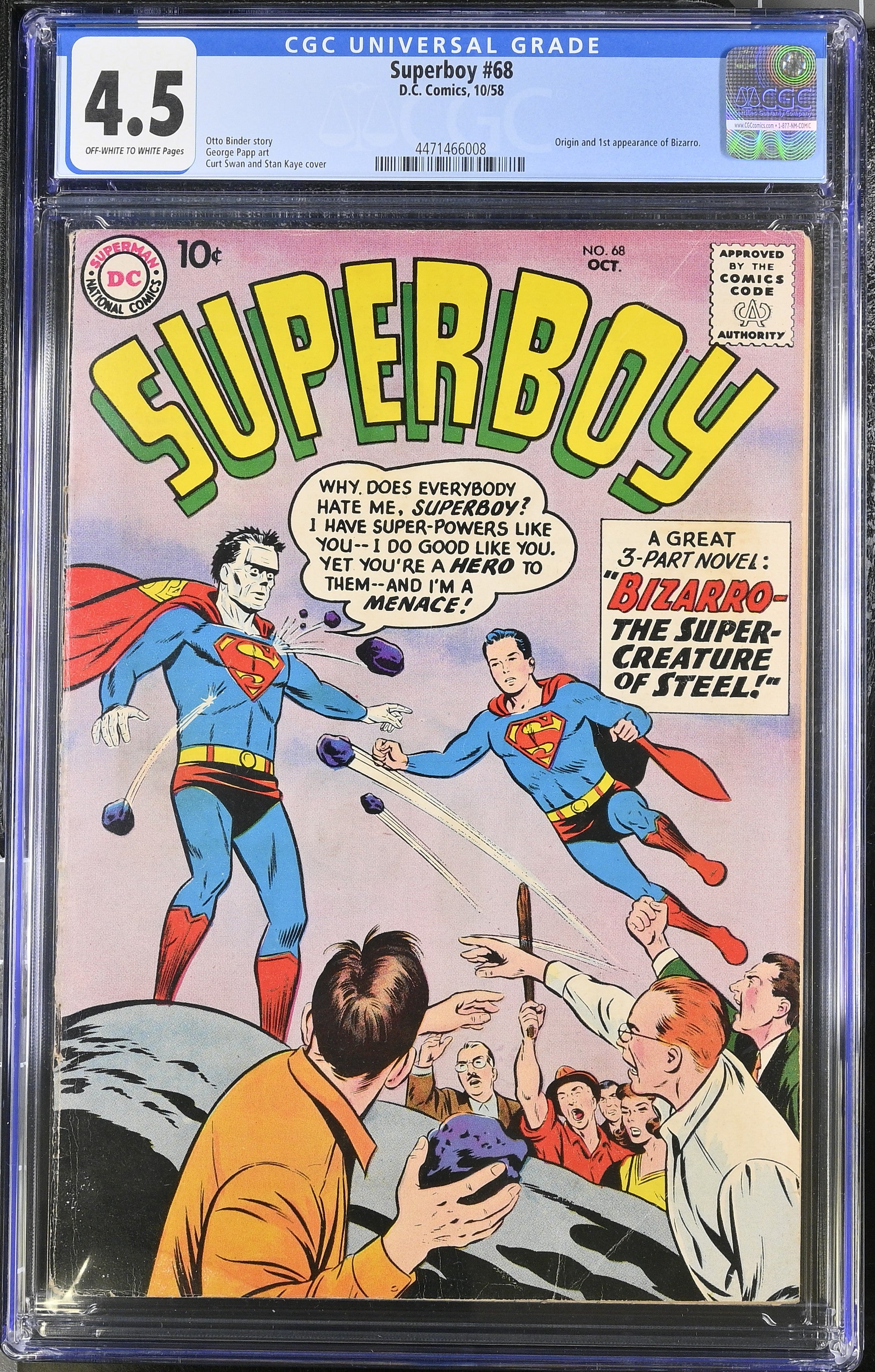 Superboy (1949 1st Series DC) # 68 CGC