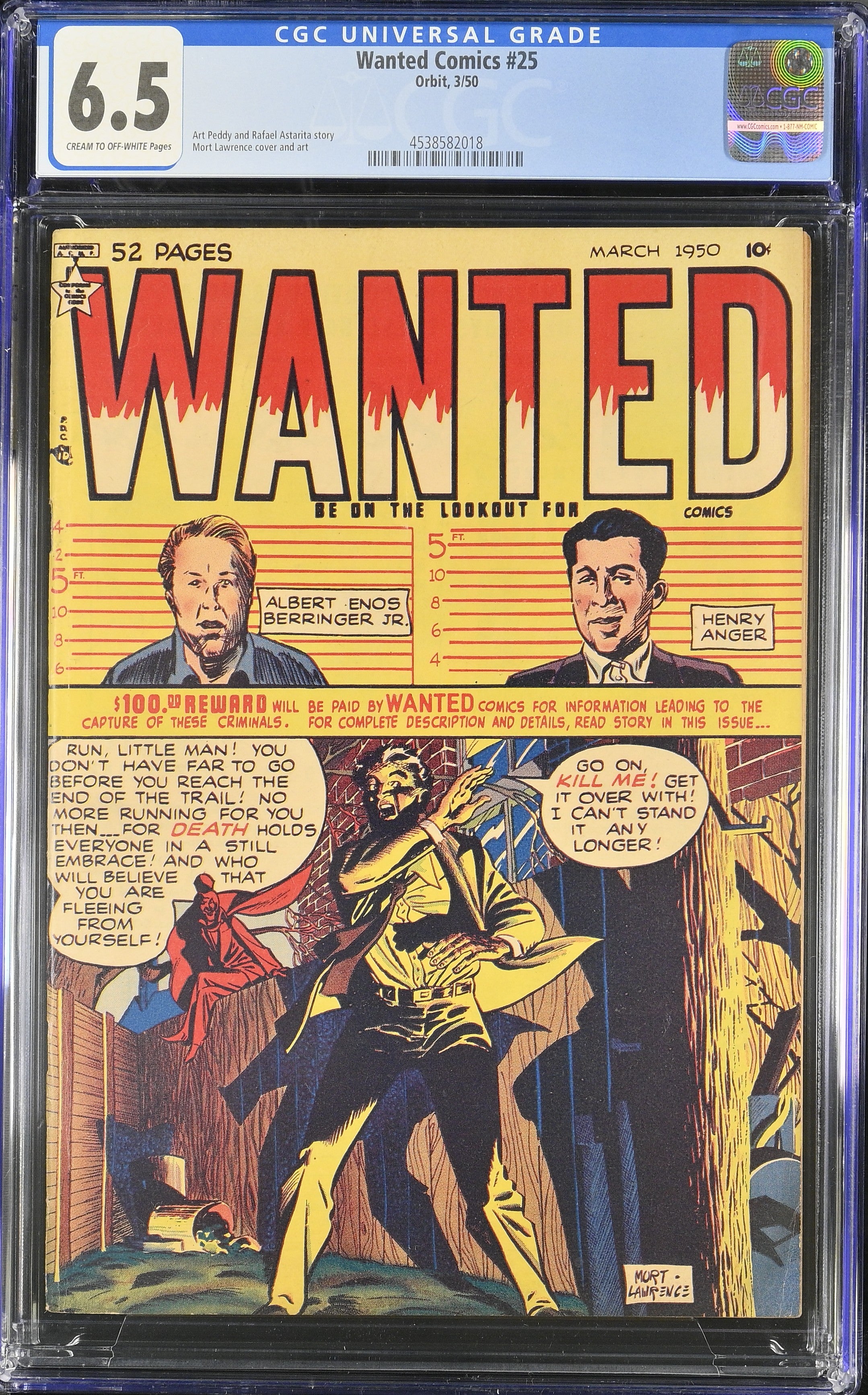 Wanted Comics (1947 Orbit) # 25 CGC