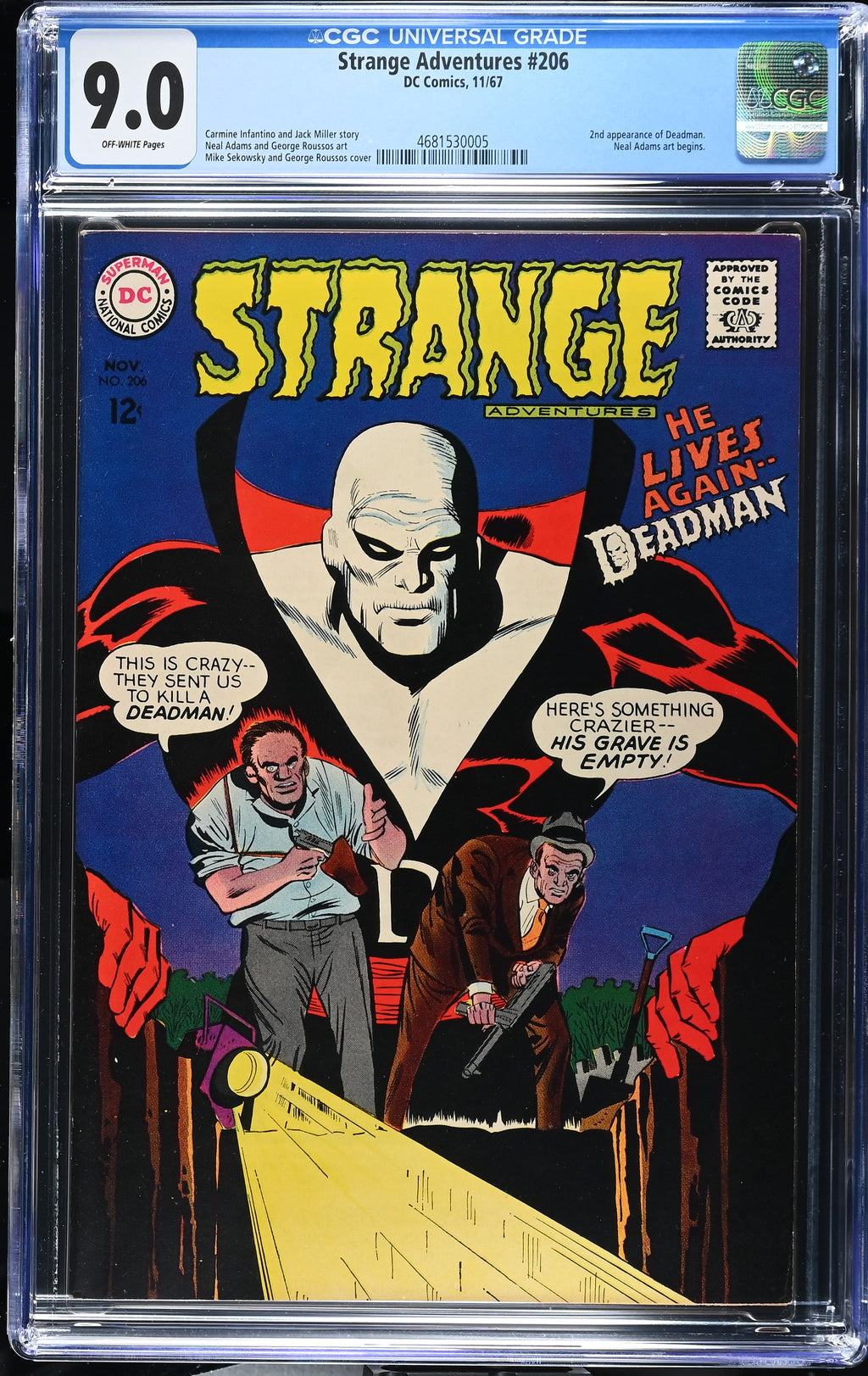 Strange Adventures (1950 1st Series DC) #206 CGC