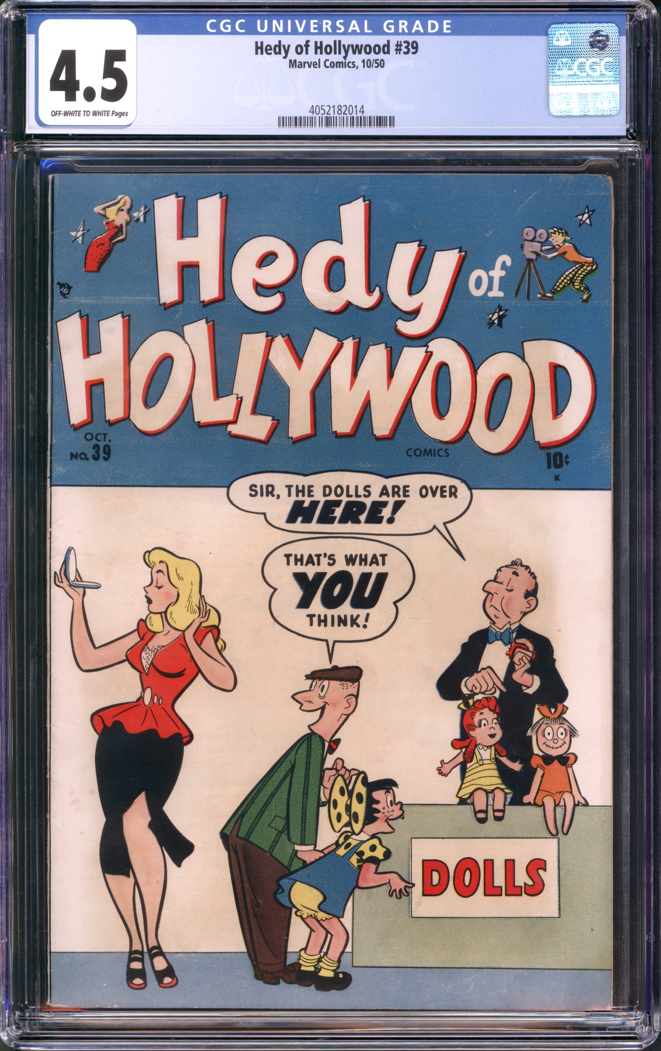 Hedy of Hollywood Comics (1950 Marvel) # 39 CGC