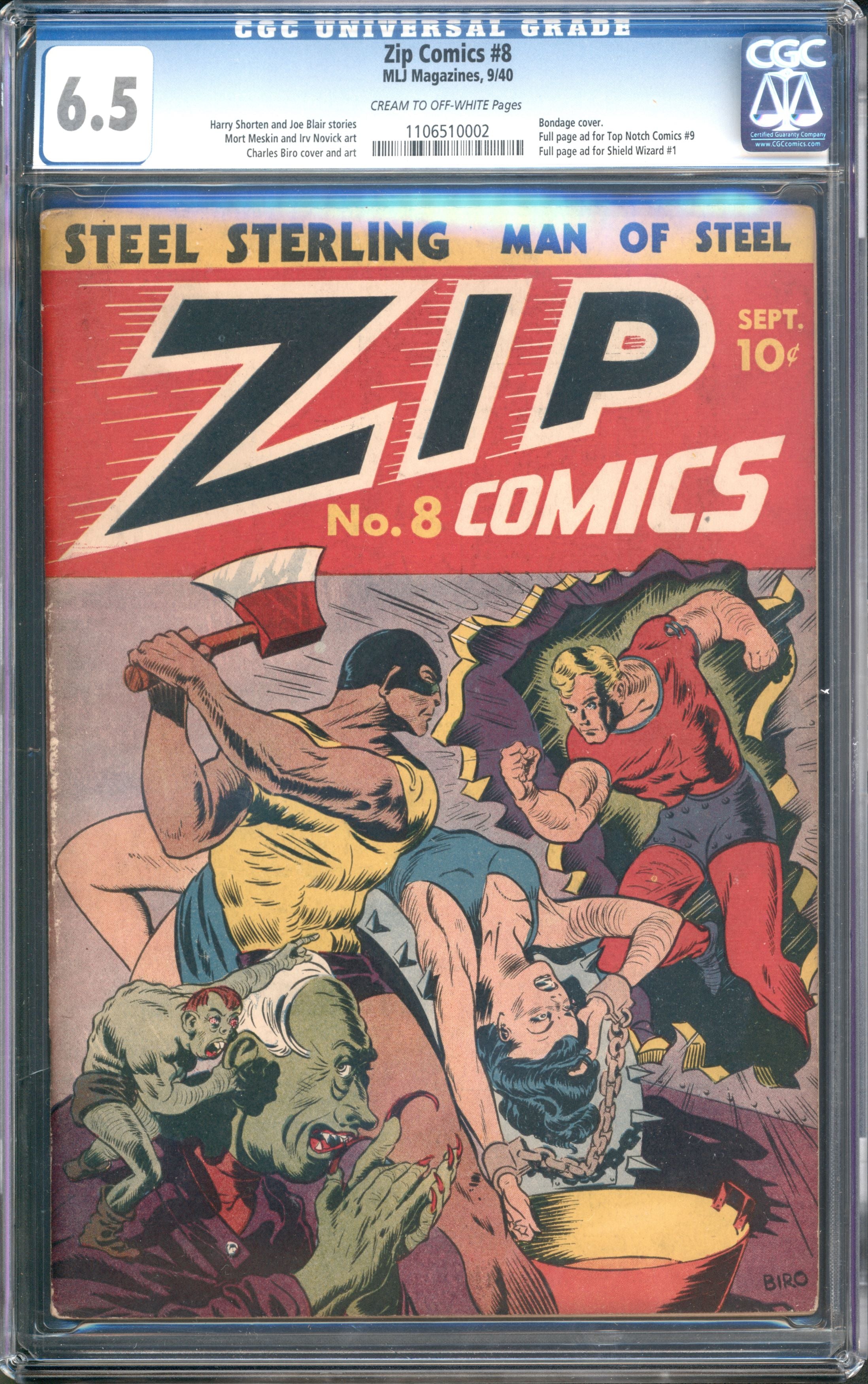 Zip Comics (1940 MLJ) # 8 CGC