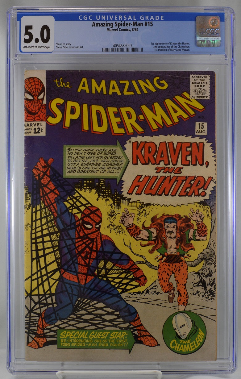 Amazing Spider-Man (1963 1st Series Marvel) # 15 CGC