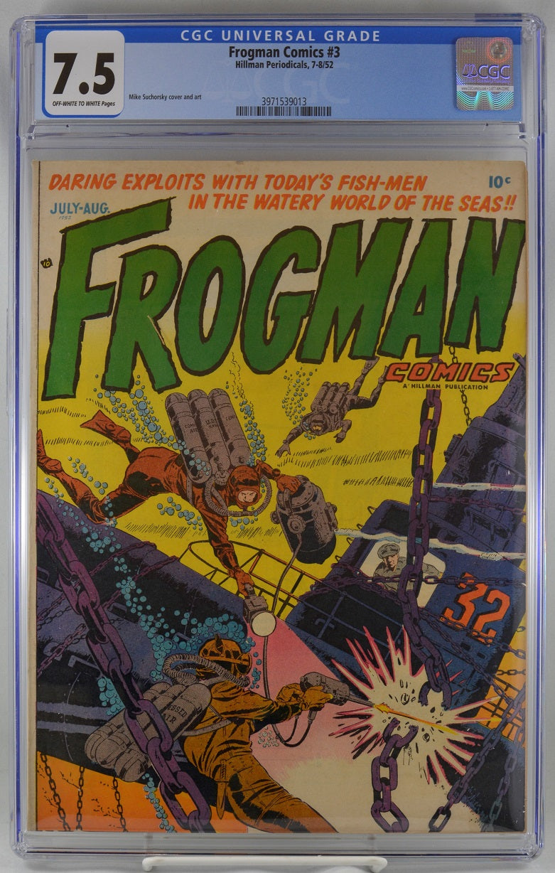 Frogman Comics (1952 Hillman) # 3 CGC